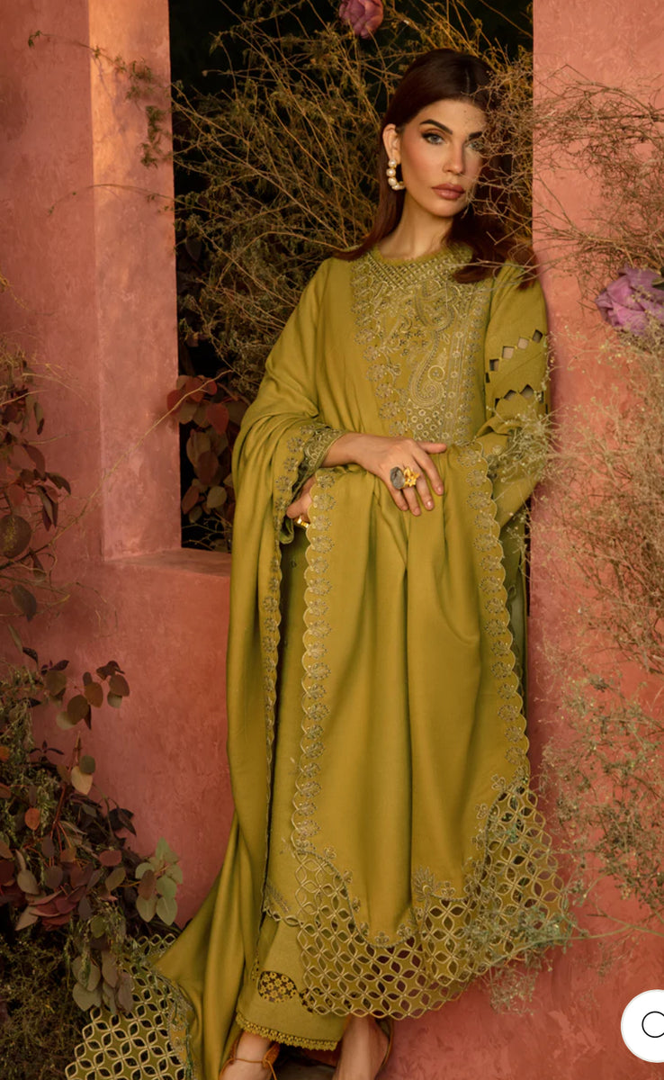Rang Rasia premium Winter Collection CARDAMOM Unstitched – Itehad Fabrics